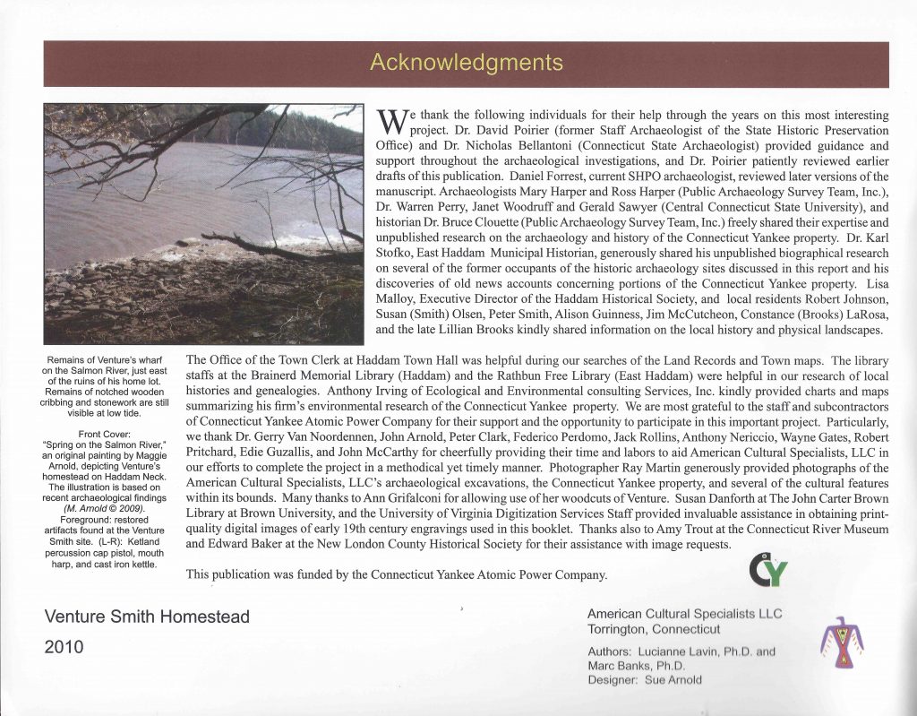 VS Homestead Resource – Venture Smith’s Colonial CT