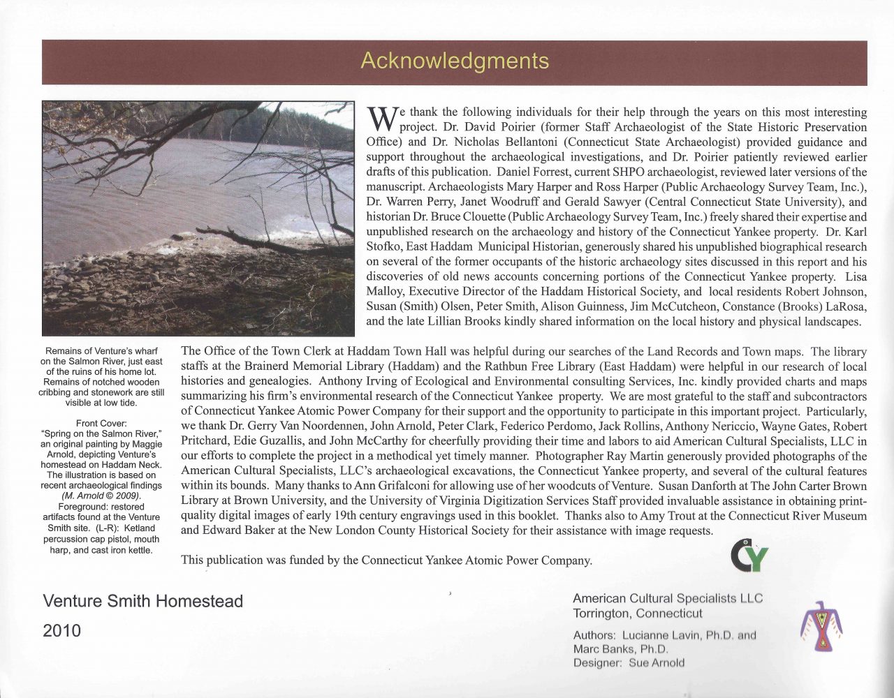 VS Homestead Resource – Venture Smith’s Colonial CT