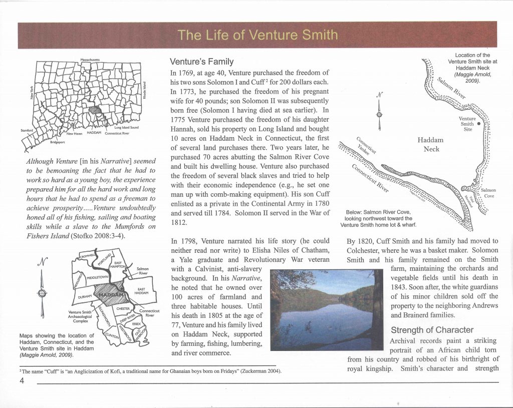 VS Homestead Resource – Venture Smith’s Colonial CT